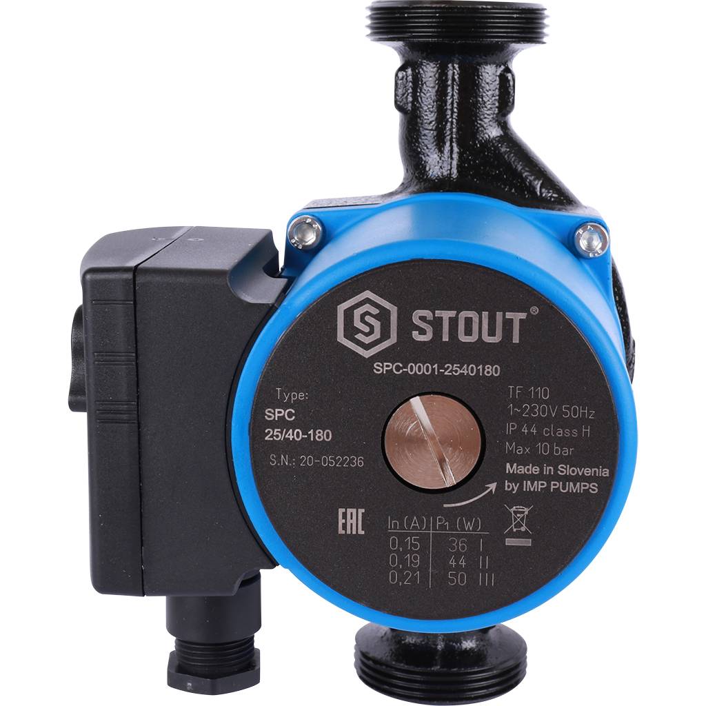 Циркуляционный насос 25/40-180 STOUT (SPC-0001-2540180) – купить за 18 ...